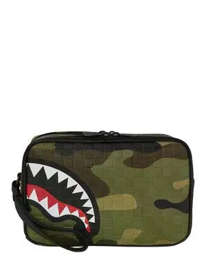 SPRAYGROUND Woodland Camouflage Toiletry Bag - Green