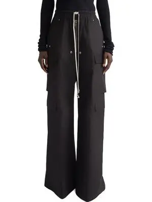 Rick Owens Cargobelas Cotton Cargo Pants - Black