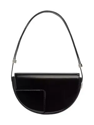 Patou Le Petit Logo-patch Shoulder Bag - Black