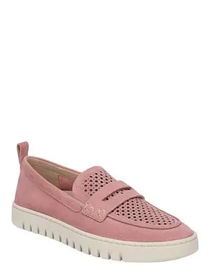 Vionic Uptown Perf Penny Loafer - Cinder Rose