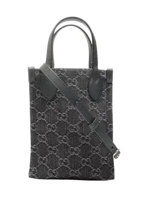 Gucci Gg Canvas Mini Tote - Grey