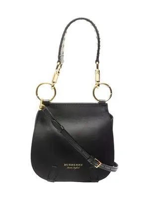 Burberry Studded Bridle Shoulder Bag - Black