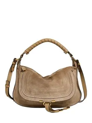 CHLOÉ Small Marcie Suede Shoulder Bag