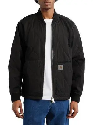 Carhartt Work In Progress Kylan Onion Quilted Liner Coat - Black