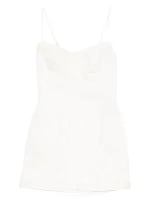 Zimmermann Strap Structured Dress - White