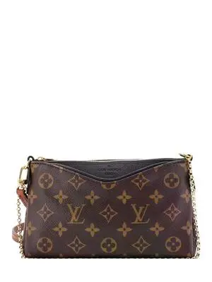 LOUIS VUITTON Pallas Monogram Canvas Clutch - Black
