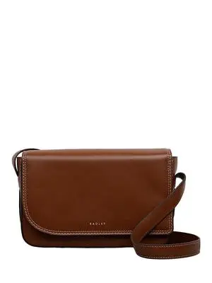 RADLEY Pocket Street Flapover Crossbody Bag - Cognac