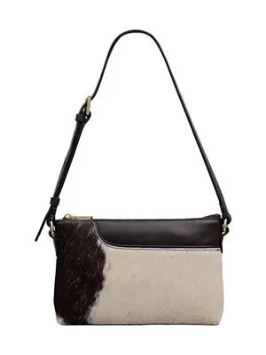 RADLEY Pocket Cowhide Mini Ziptop Shoulder Bag - Dark Oak