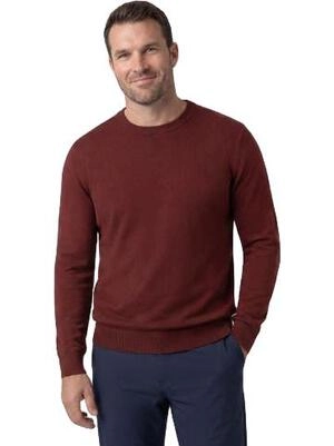 JACK ARCHER Anytime Crewneck Sweater Maroon