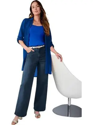 JESSICA LONDON True Fit Wide Leg Jean - Indigo