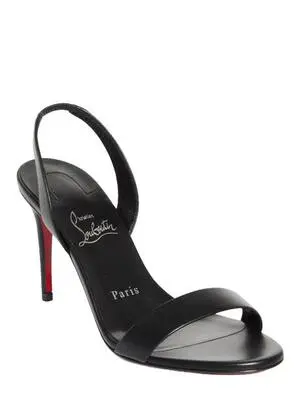CHRISTIAN LOUBOUTIN Marilyn Slingback Sandal B439 Black/lin Black