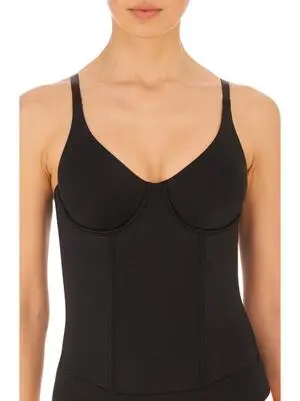 Natori Liquid Tank Bustier - Black