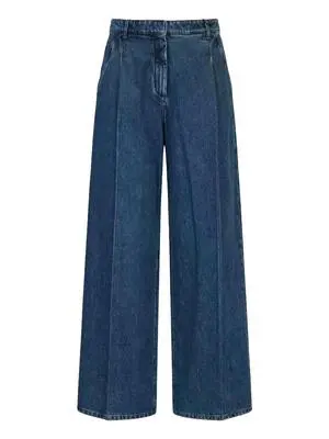 N°21 Button-fastening Wide Leg Jeans - Blue