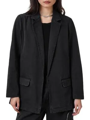 ALLSAINTS Aleida Denim Blazer - Washed Black