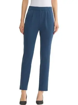 Misook Mylana Knit Slim Leg Pants - Stardust