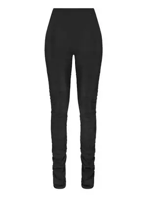 Manière De Voir Ruched-fit Leggings - Black