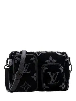 LOUIS VUITTON Speedy Multipocket Monogram Eclipse Tuffetage 25 Shoulder Bag - Black