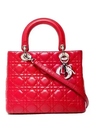 Dior 2011 Medium Lady Handbag - Red