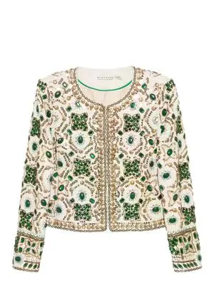 Alice + Olivia Embellished Jacket - Neutrals