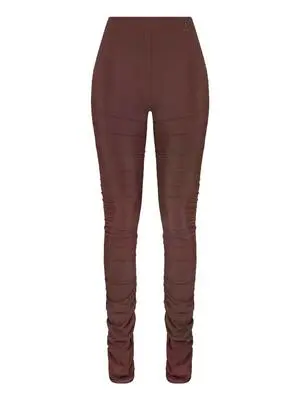 Manière De Voir Ruched-fit Leggings - Brown
