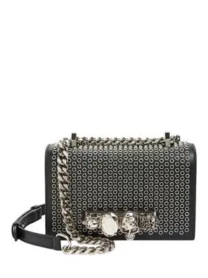 Alexander McQueen Mini Jewel Satchel - Black/silver