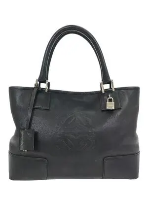 Loewe 2007 Fusta Embossed-logo Tote Bag - Black