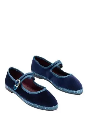 FLABELUS Montague Mary Jane Flat - Azul