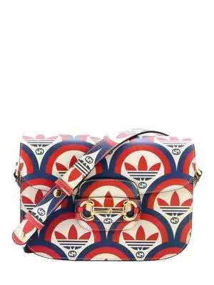 Gucci X Adidas Horsebit 1955 Printed Leather Small Shoulder Bag - Multicolour