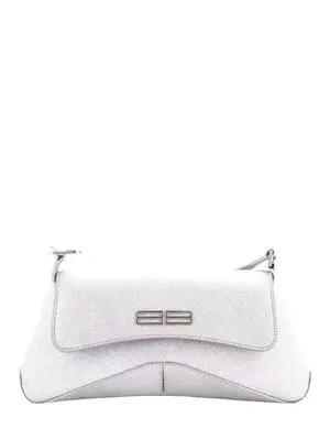 Balenciaga Xx Flap Street Shoulder Bag - Silver