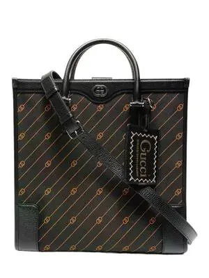 Gucci 2020-2025 Logo Tote Bag - Black