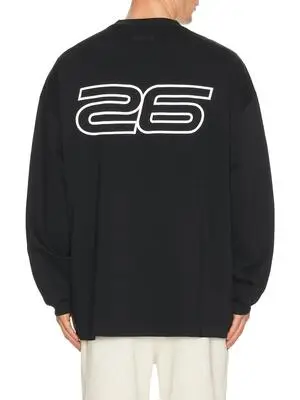 Fear Of God 90's Long Sleeve Tee In Black - Vintage Black