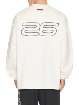 Fear Of God 90's Long Sleeve Tee In White - Ivory
