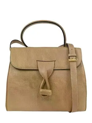 Loewe 1990-2000s Textured Leather Tote Bag - Neutrals