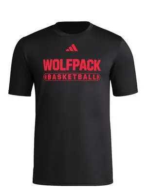 Adidas North Carolina State Wolfpack Short Sleeve Pregame T-shirt - Black / Multi