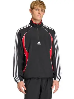 Adidas Teamgeist Half Zip Sweatshirt - Black / Better Scarlet