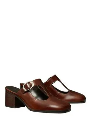 Tory Burch T-strap Heeled Mule - Negroni