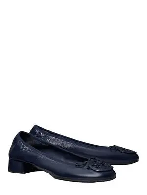 Tory Burch Reva Heeled Ballerinas - New Navy/new Navy