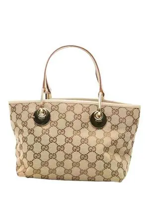 Gucci Gg Canvas Eclipse Handbag - Brown