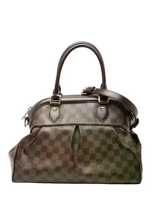 LOUIS VUITTON 2008 Damier Ebene Trevi Pm Satchel - Brown