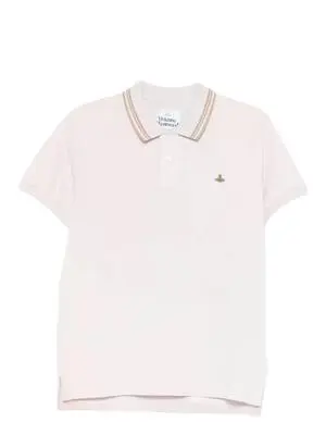 VIVIENNE WESTWOOD Striped Polo Shirt - Neutrals