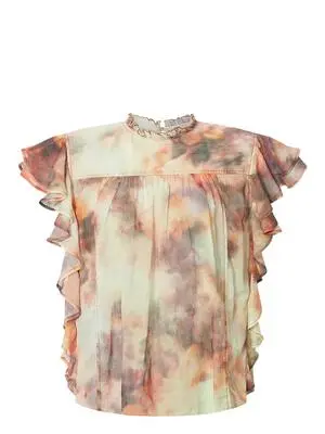 MARANT ETOILE Daliyane Ruffled Blouse - Neutrals