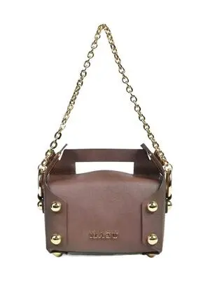 MASU Studded Tote Bag - Brown