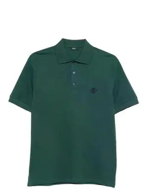 Herno Short Sleeve Logo Polo Shirt - Green