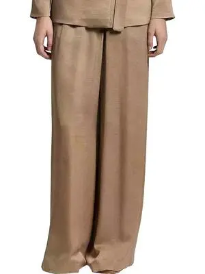 Peserico Elasticated-waistband Trousers - Gold