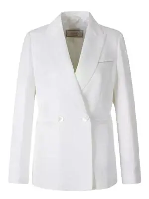 Peserico Double-breasted Blazer - White