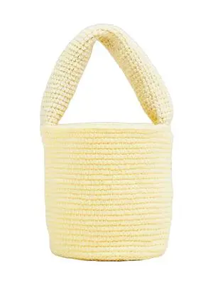 SORAYA HENNESSY Chicle Mini Bucket Bag Light Yellow