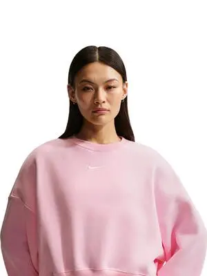 Nike Sportswear Phoenix Fleece Oversized Crew-neck Sweatshirt - Pink