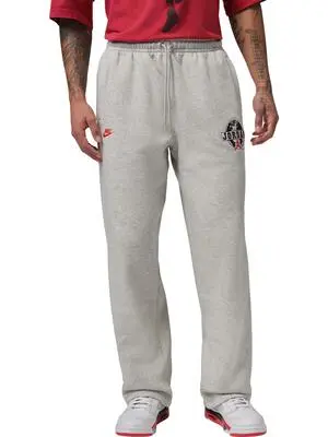 JORDAN Brooklyn Open-hem Pants - Grey