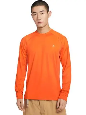 Nike Wildsee" Dri-fit Long-sleeve Base Layer - Orange