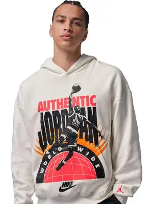 JORDAN Brooklyn Fleece Pullover Hoodie - White
